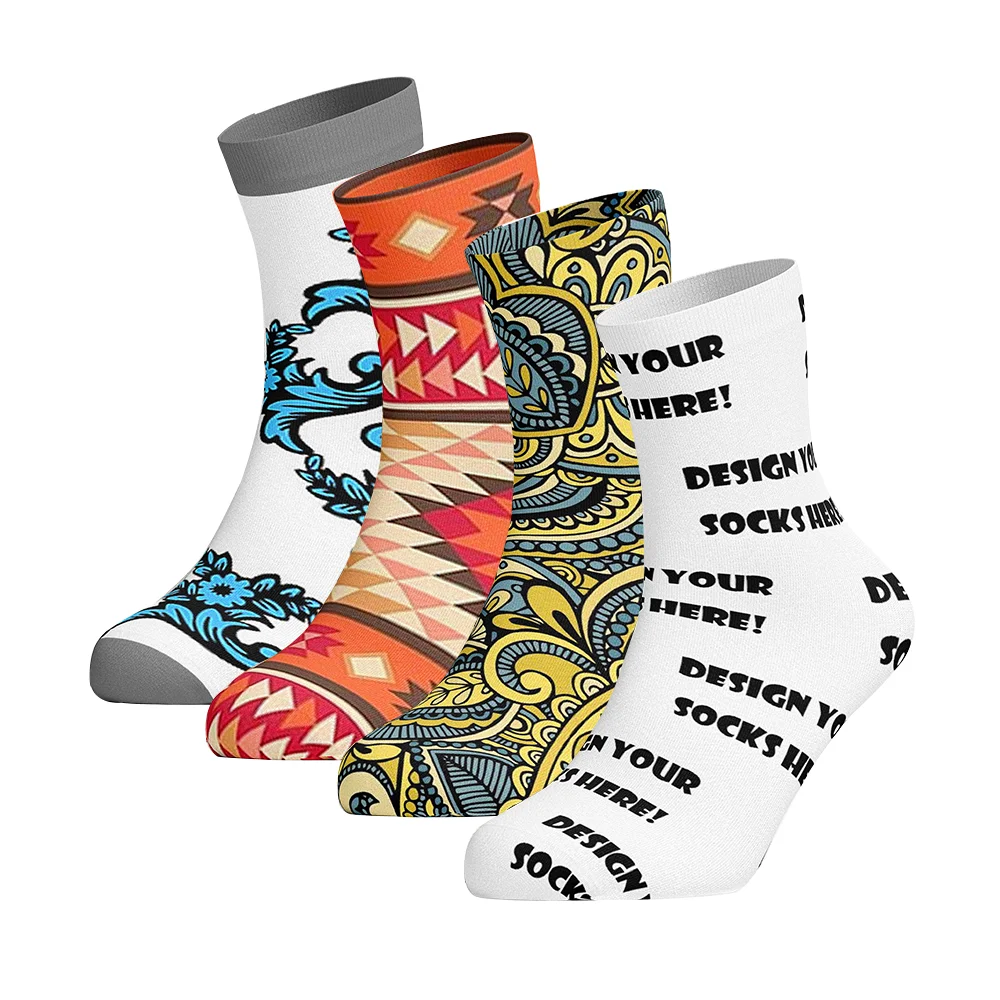 Cmax High Quality Custom Men's Designer Socks Casual Crew Football ...