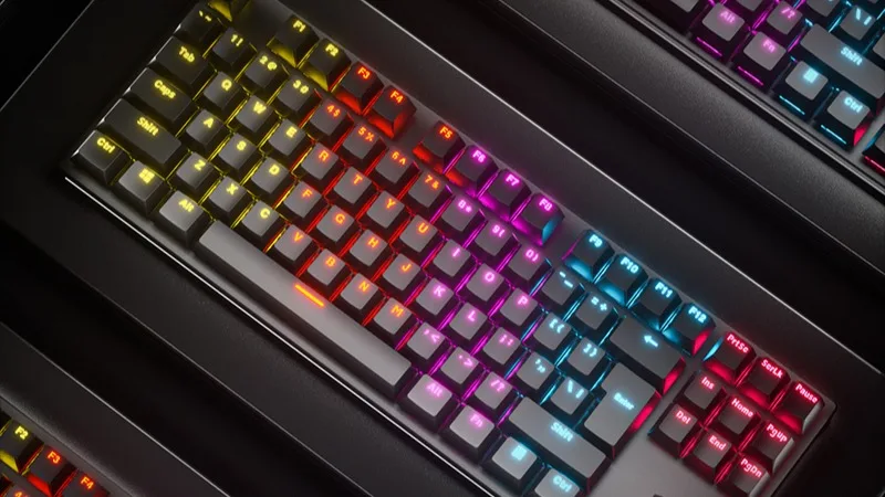 Zf Laptop Mini Keyboard 87 Keys Waterproof Rgb Mechanical Gaming ...