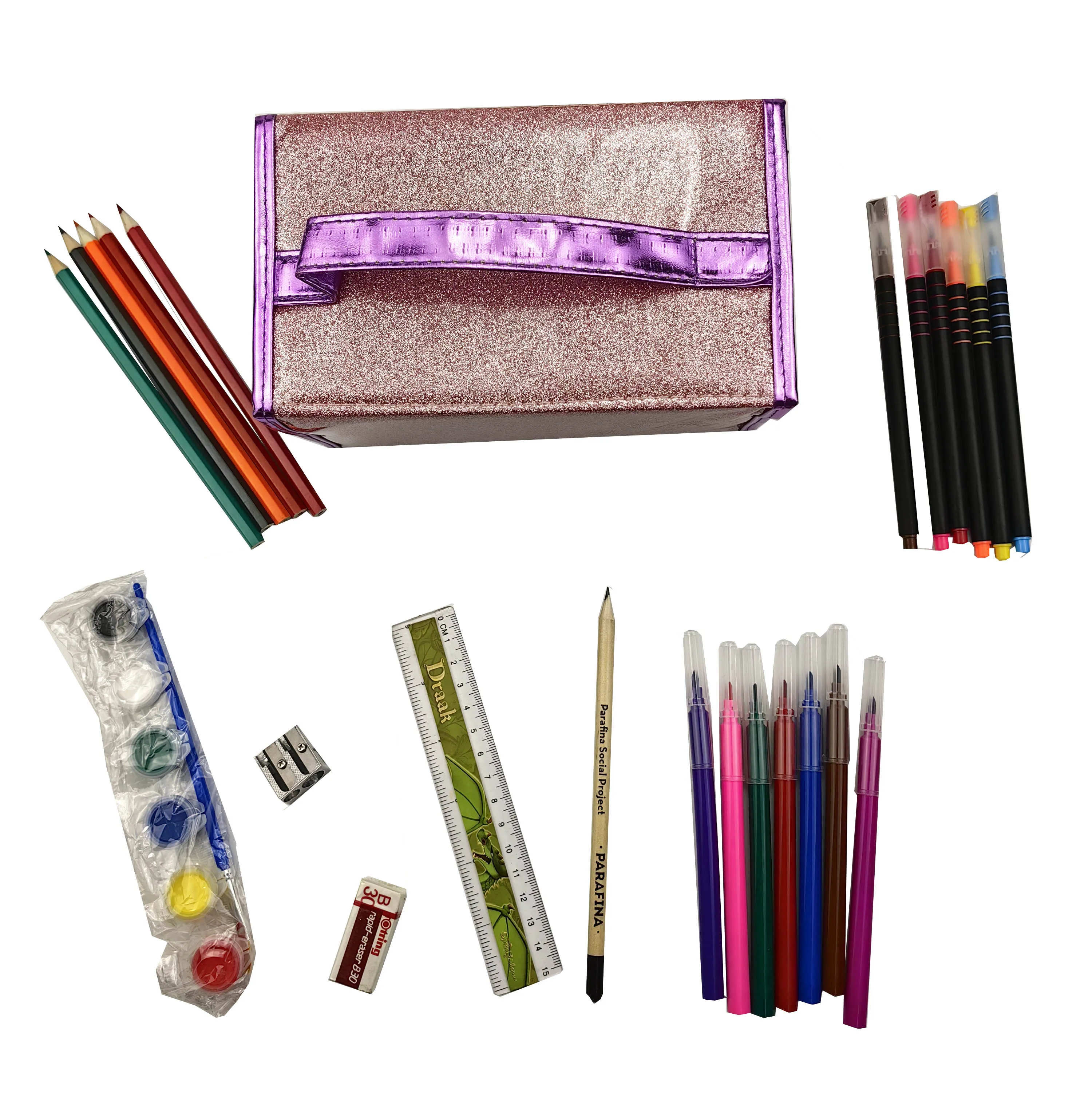 Custom Logo Fancy Wenzhou Bonvan School 150 Pcs Art Drawing Sets Kids ...