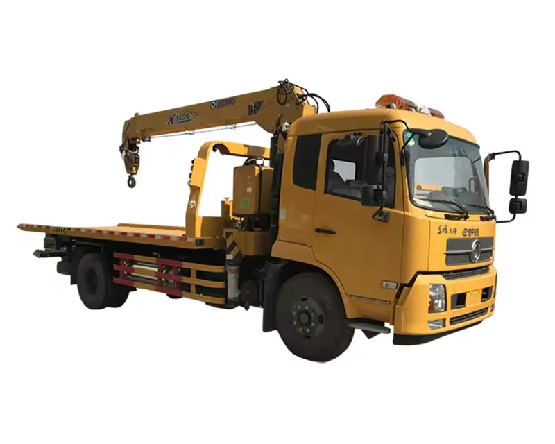 Dongfeng Slide Flat Bed Recovery Towing Truck Equipment Tow Wrecker ...