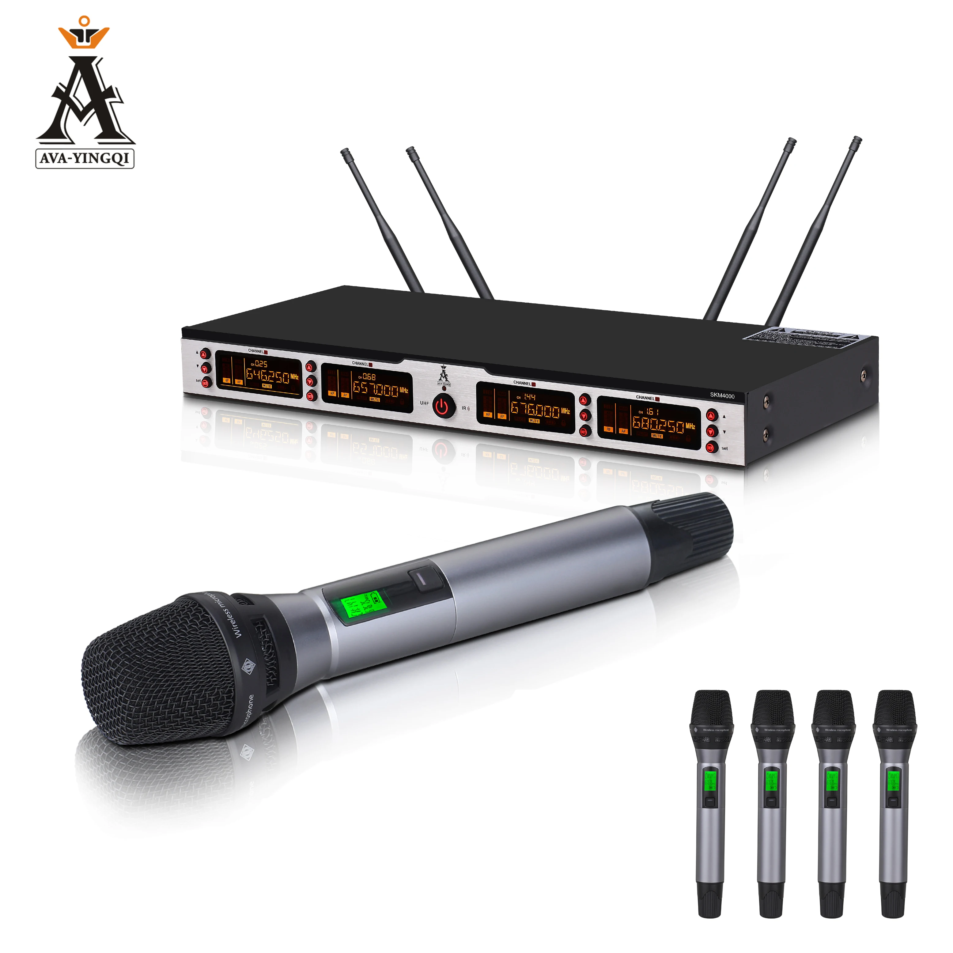 Wireless Uhf Handheld/collar Clip/headset Microphone Metal Noise ...