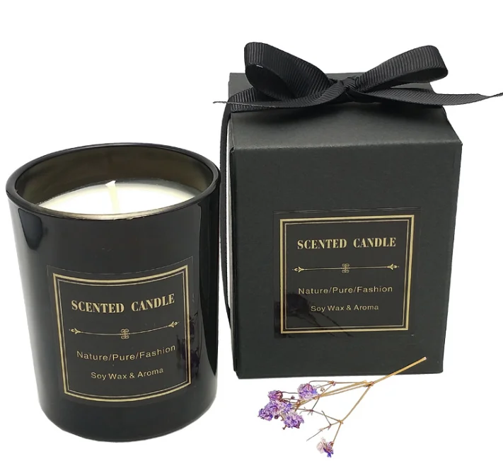 Luxury Costom Box Packaging For 8 Oz 10 Oz 14 Oz Container Matte Black ...