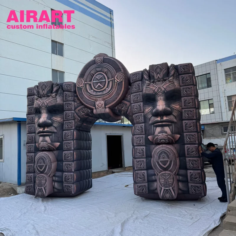 Giant Inflatable Stone Statue Arch Adding Mystery to Your Event for ...