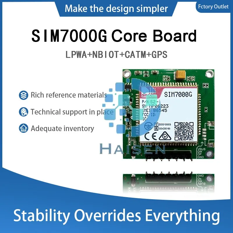 Haisen Simcom Sim7000a Core Board Sim7000a Development Board Lpwa+nbiot+catm+gps Voice Sim7000 ...