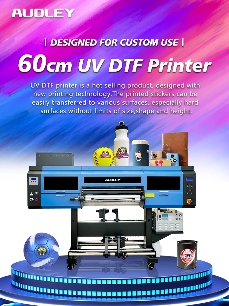 AUDLEY UV DTF Digital Printer - 60CM, 2400 DPI, I3200 Printhead
