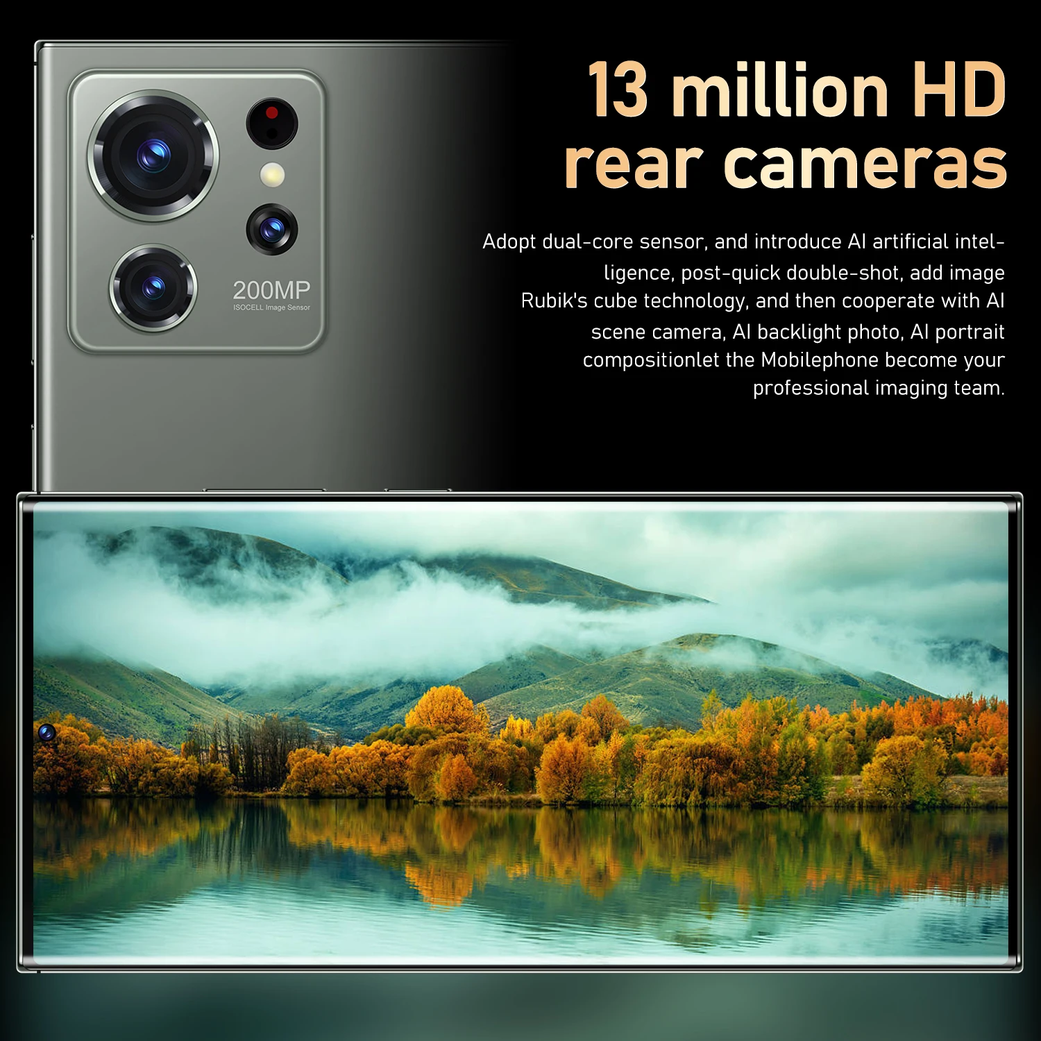 Hot Selling S24 ULTRA 5G Smartphone 7.3 Inch 13MP 4000mAh Large Battery ...