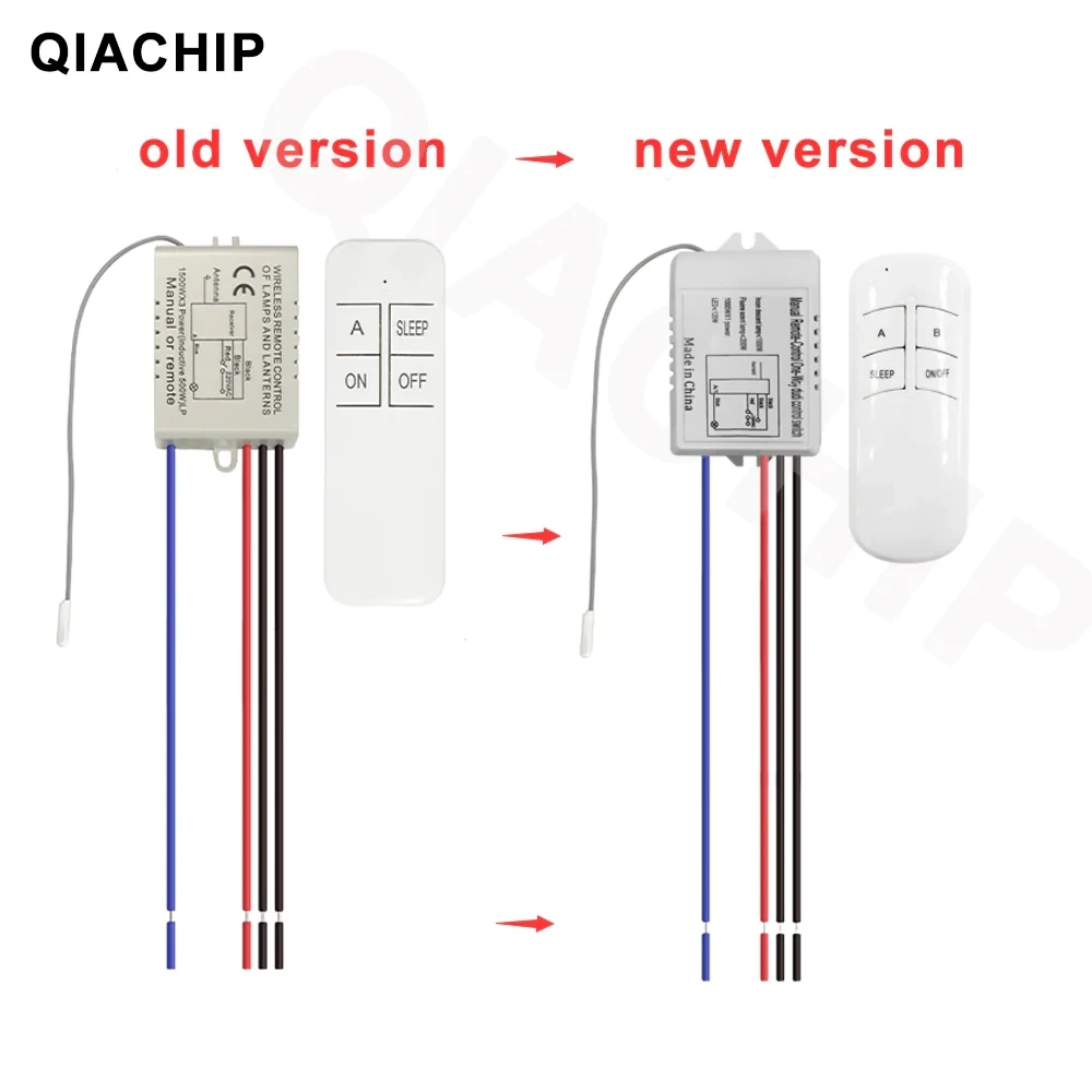 QIACHIP Wireless Remote Control Switch - Smart & Reliable