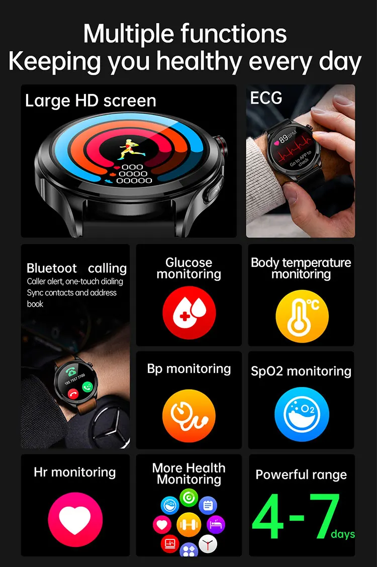 Original Amoled Smartwatch Montre Wrist Relojes Inteligentes Smart ...