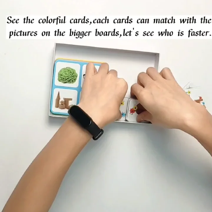 Factory Custom Children Cognitive Card Full Color Flash Puzzle Card For ...