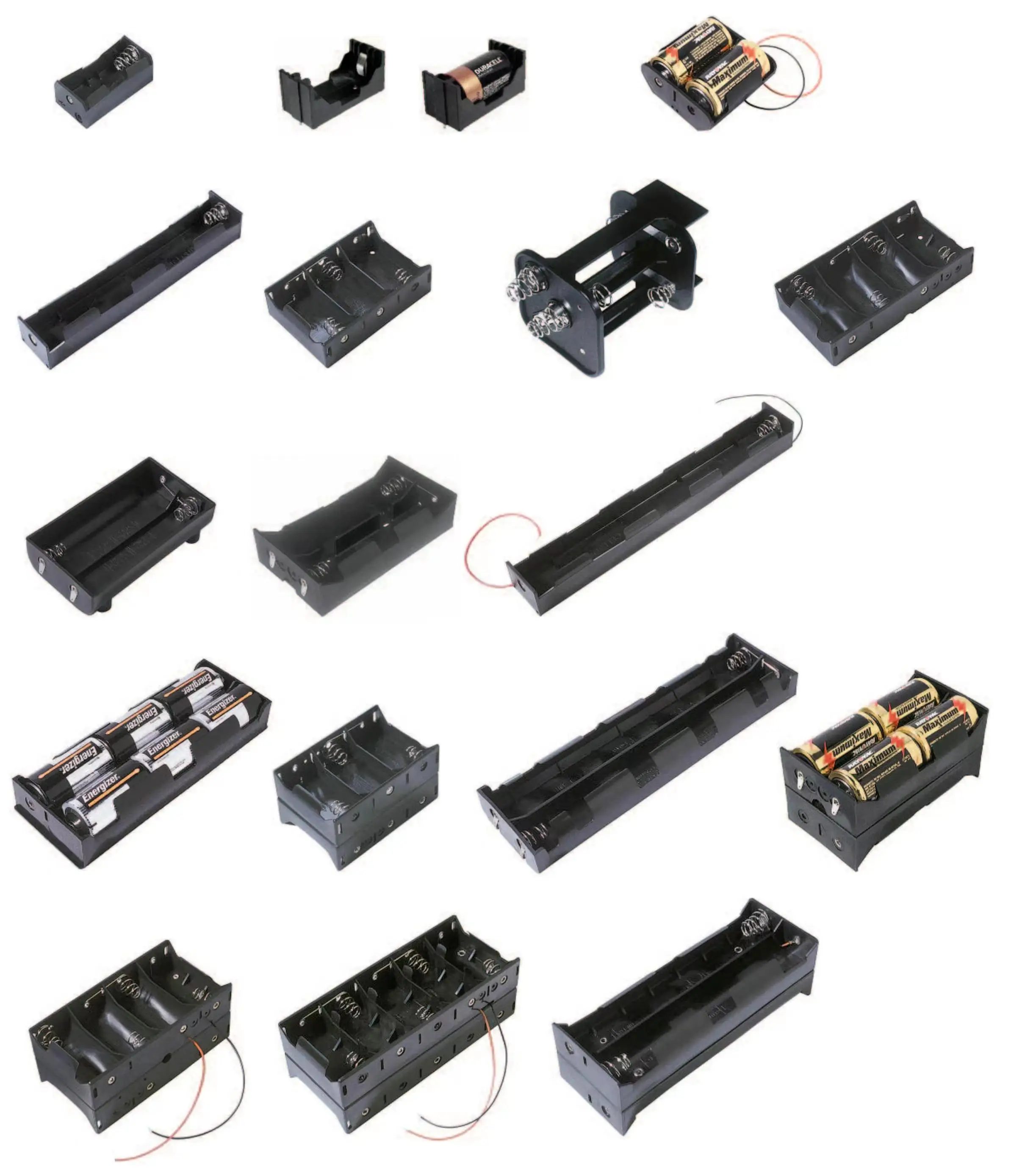 Aa Size Battery Box Plastic Battery Holder 2/3/4/8 Aa With Usb Power ...