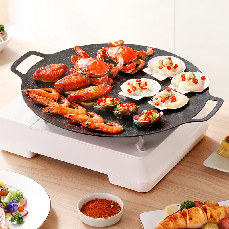 Korean Nonstick BBQ Fry Pans - Perfect for Camping & Grilling