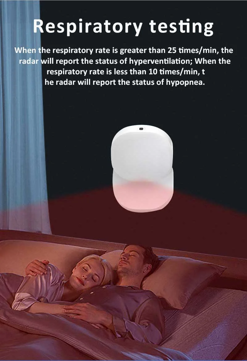 WiFi 60G Radar Respiratory Sleep Sensor with Sleep Detection 5V USB ...