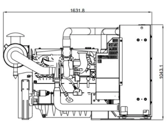 Evol Diesel Engine For Gensets 1006tag In-line Pump Turbocharged And ...