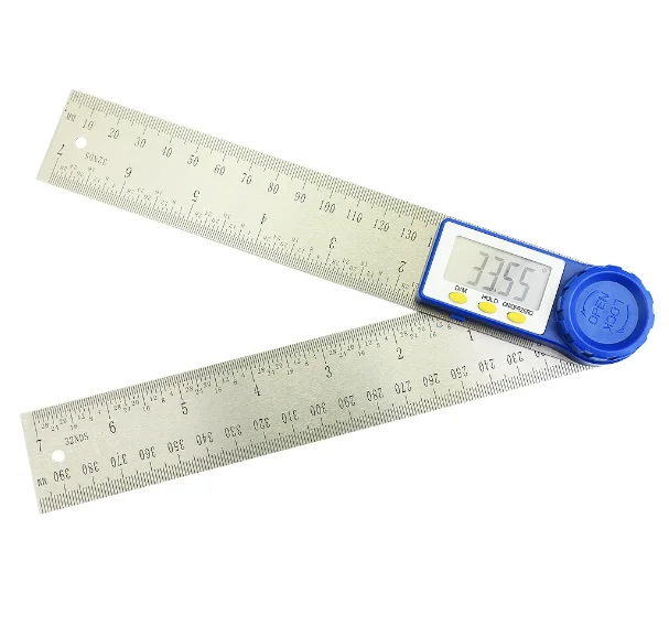 200MM Stainless Steel Digital Angle Measuring Instrument 2 in 1 Digital ...