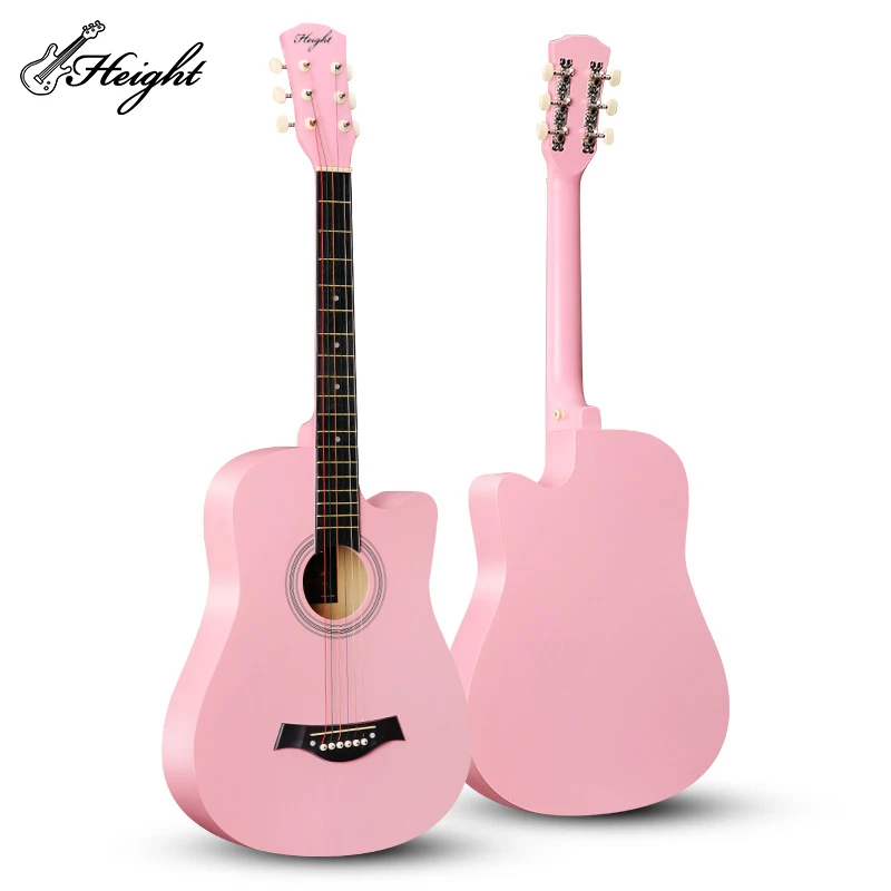 Acoustic Guitar 6 Strings Guitar 38 Inch Basswood Plastic Acoustic ...