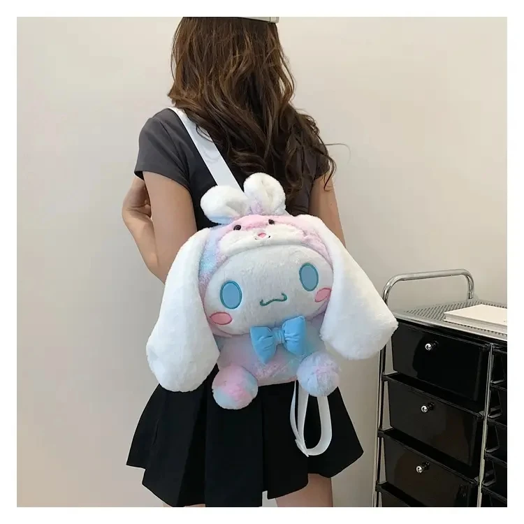 High Quality Cartoon Kuromi Backpack Mlody Plush Bag Kuromi Cinnamorol ...