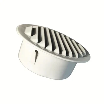 Round Aluminum Exterior Louvers With Insect Screen Louvers Air Outlet ...