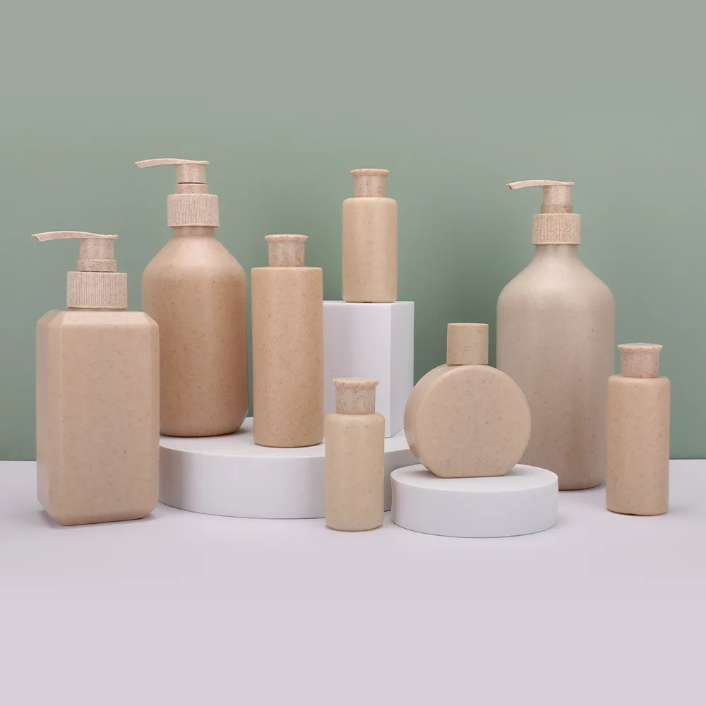 Wholesale Custom Eco-Friendly Biodegradable Wheat Straw Bottle