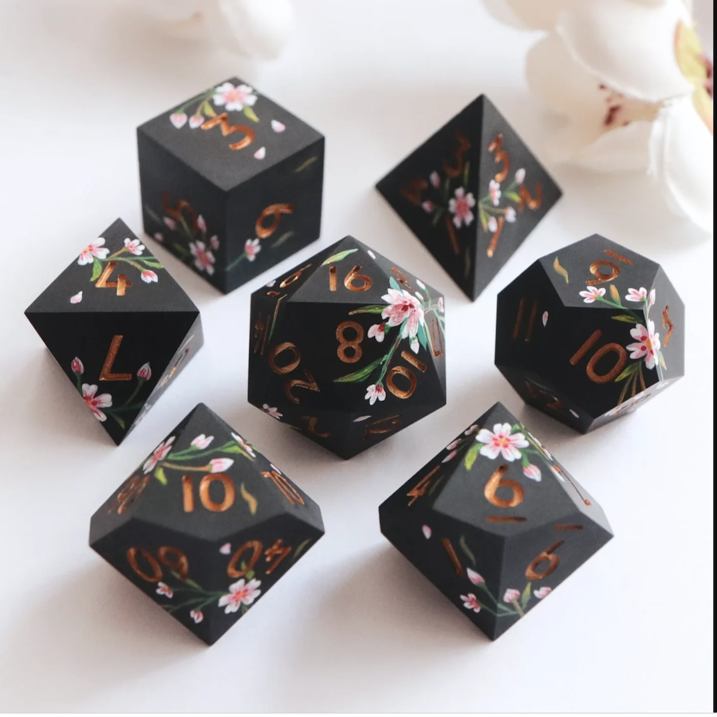 Handmade Polyhedral Dnd Dice Set - Customizable 7 Pieces Oem