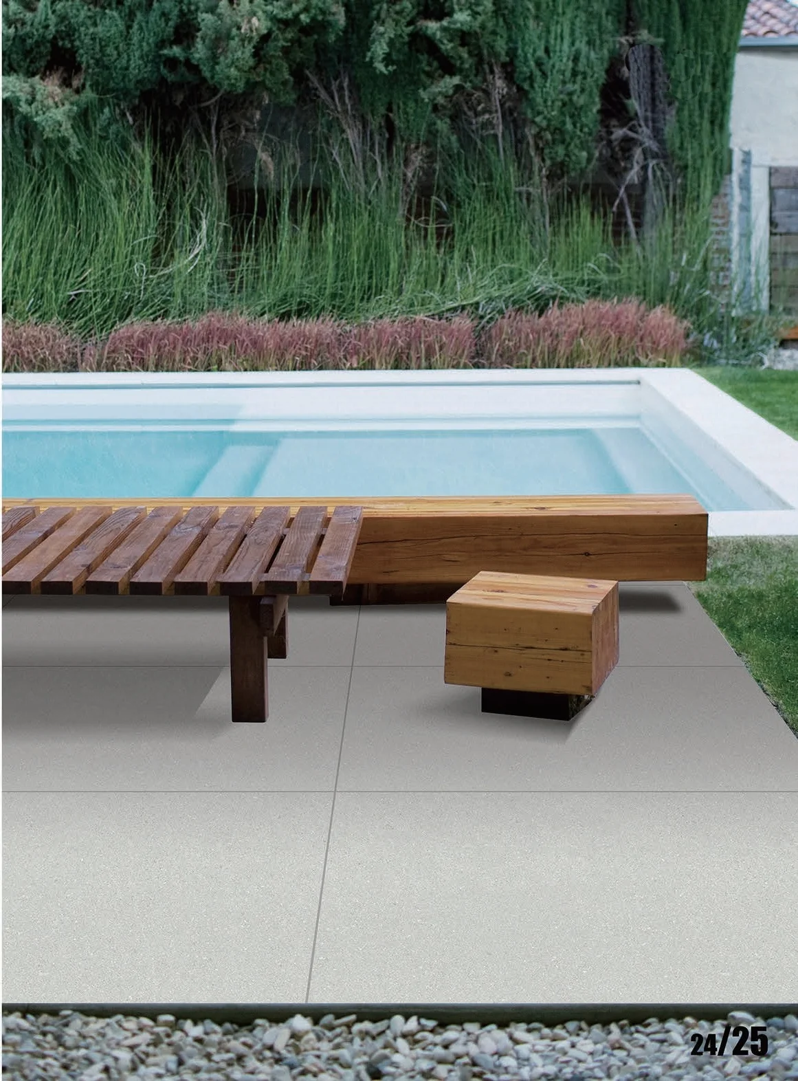 Swimming Pool Outdoor Pavers Thick Non-slip Exterior Porcelain CLASSIC ...