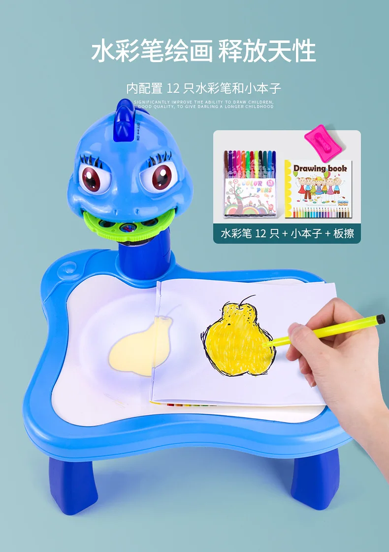 Mu New Children Educational Learning Drawing Board Toys Projector ...