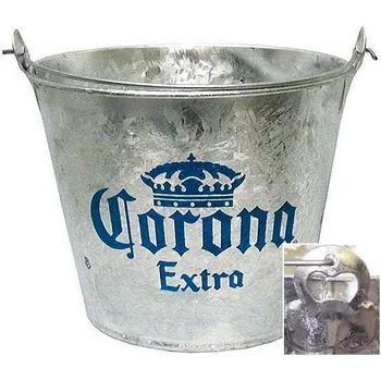 Metal Bucket Personalized Corona Metal 5l Ice Bucket With Bottle Opener ...