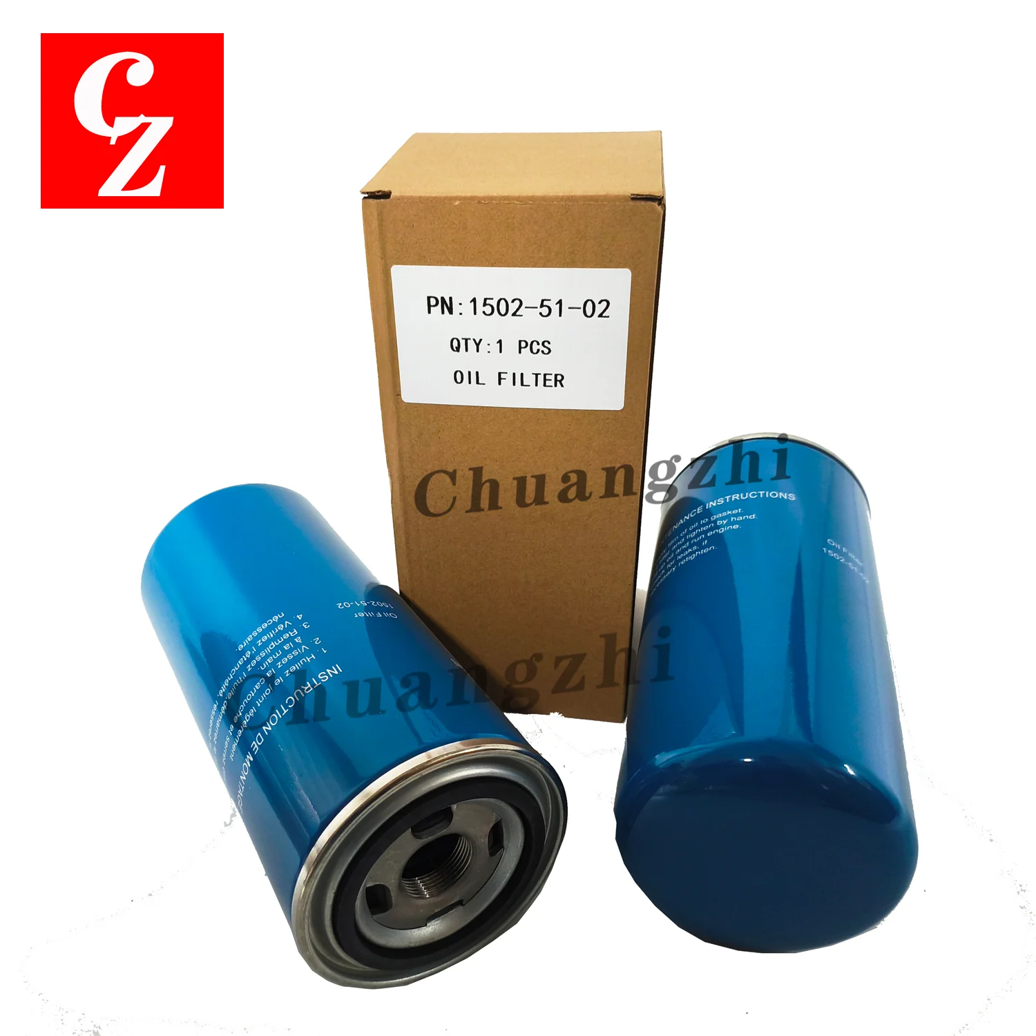 OEM Oil Filter 1502-51-02 for Denair Air Compressor - 1 Year Warranty