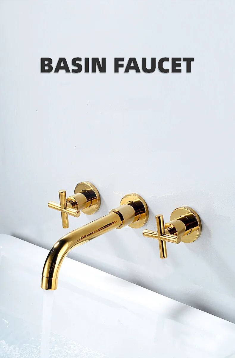 Hot Sale High Quality Copper Hot And Cold Basin Faucet Three Hole ...