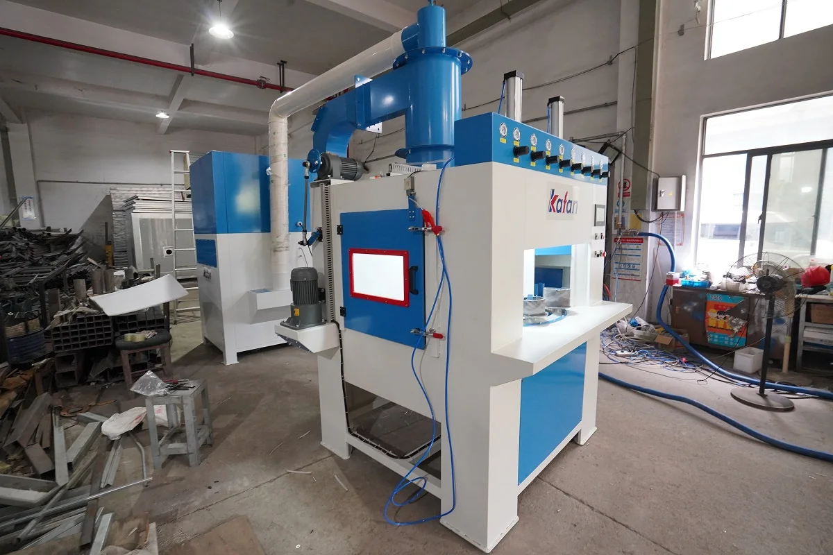 Large Turntable Intermittent Rotation Automatic Sand Blasting Machine ...