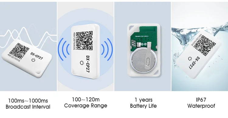 DX-SMART UWB AOA Ultra-Thin Bluetooth Tracker - Long Battery Life BLE 5 ...