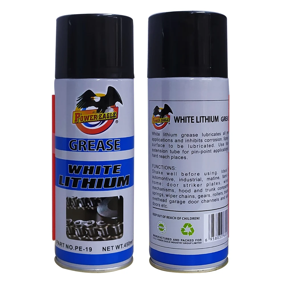 Factory White Lithium Grease Spray Eco-friendly Lithium Lubricant For ...
