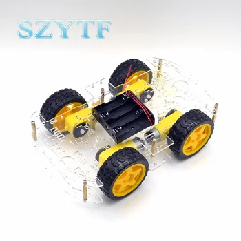 Transparent Motor Smart Robot Car Chassis Electronic Manufacture Diy ...