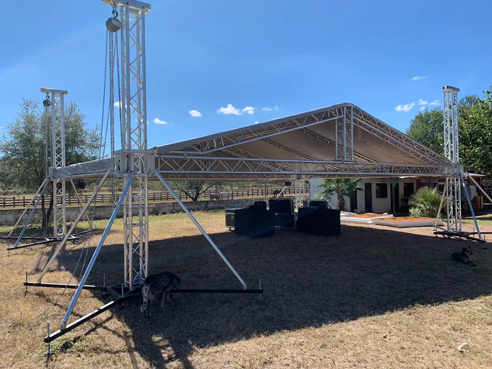 Black Aluminum 5ft 6ft 8ft 9ft 10ft 12'' Led Screen Display Audio Dj ...