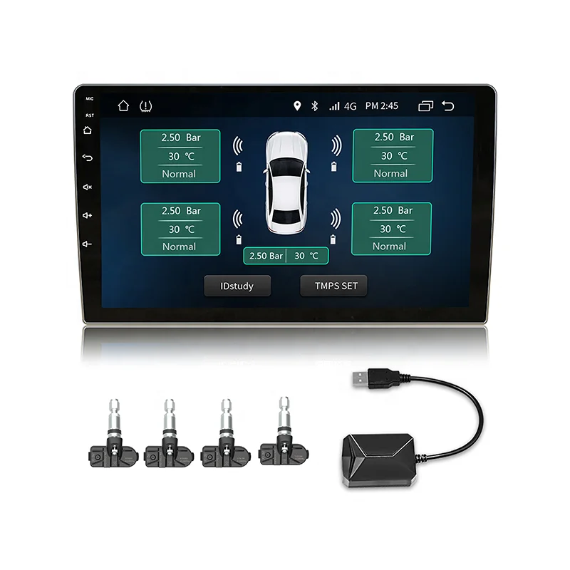 Plug and Play Car USB TPMS Internal Sensor Tire Pressure Monitoring ...