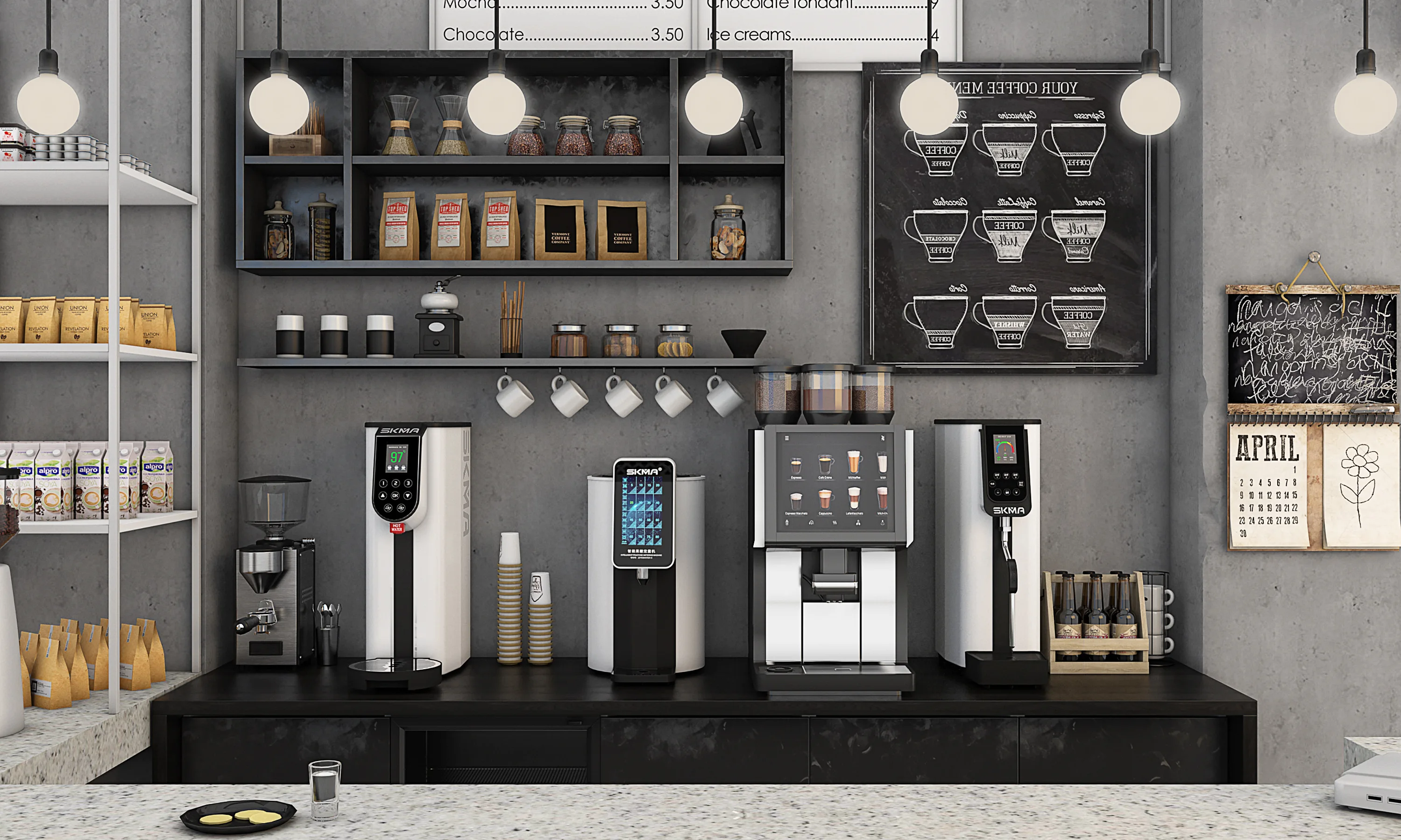 Customized Bar Milk Tea Counter - High Productivity Equipment