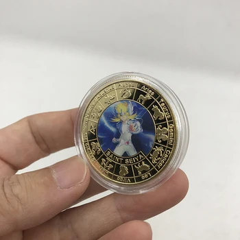 Custom Made 5 Types Japanese Anime Saint Seiya Metal Gold Commemorative ...