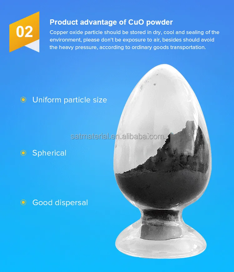 High Purity 99.9% Cuo Nano Copper Oxide Powder for Conductivity and ...
