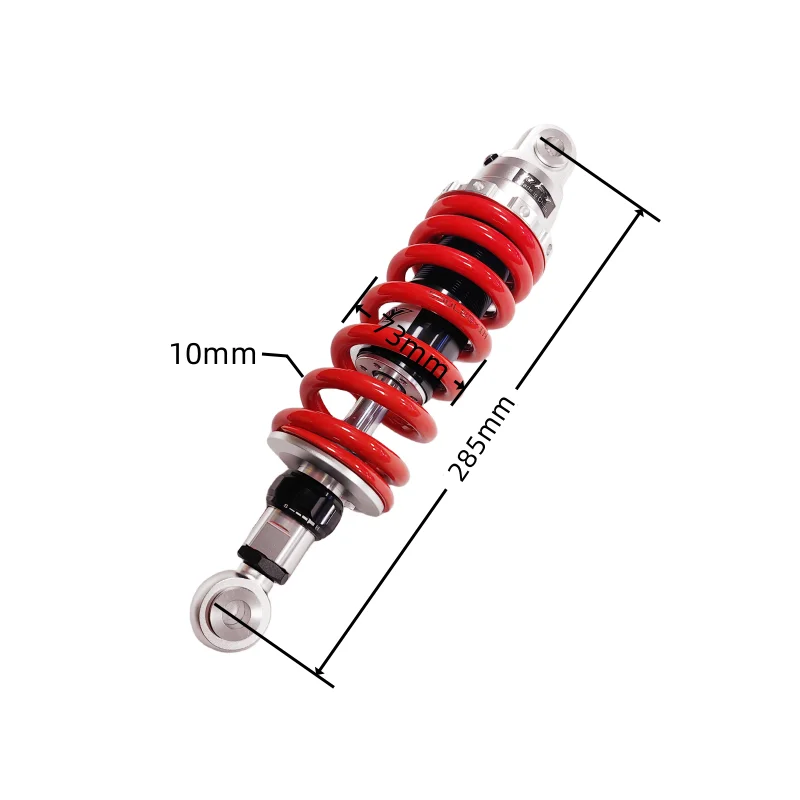 High Performance Motorcycle Shock Absorbers - 10mm Spring