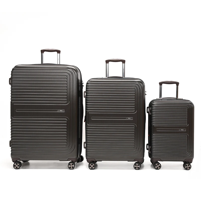 Goby London New Abs+pc 3 Piece Universal Hand Wheel Trolley Suitcase 20 ...