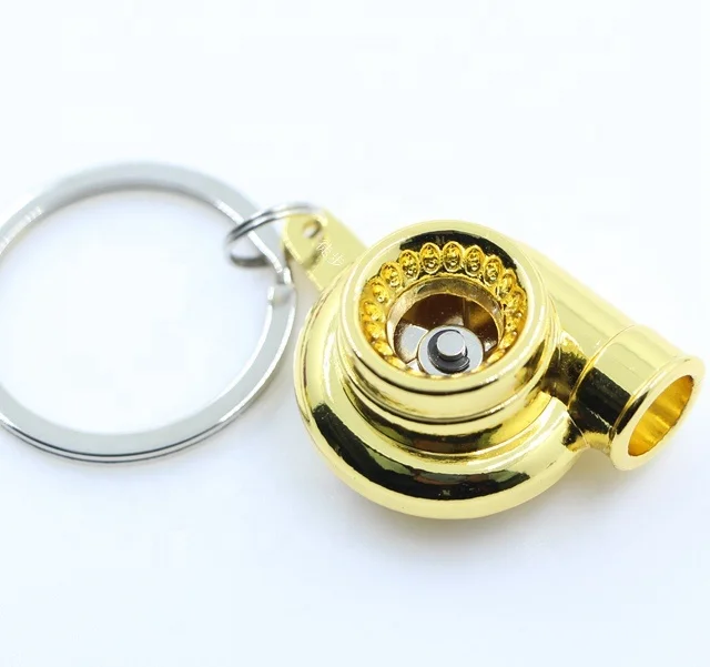 Spinning Turbo Keychain | Rotating Turbine Blade Keyring