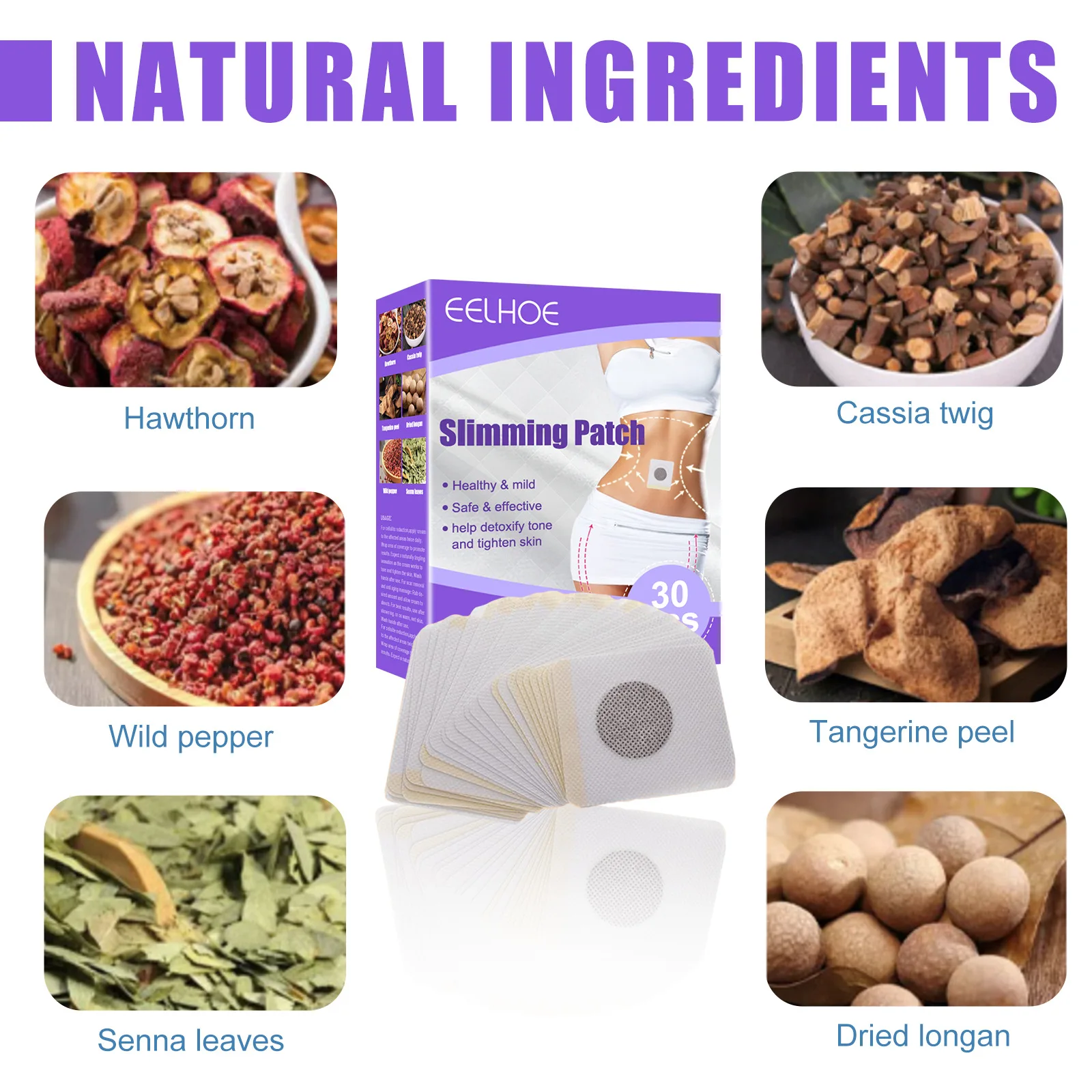 30pcs Herbal Slimming Tummy Pellet for Natural Weight Loss