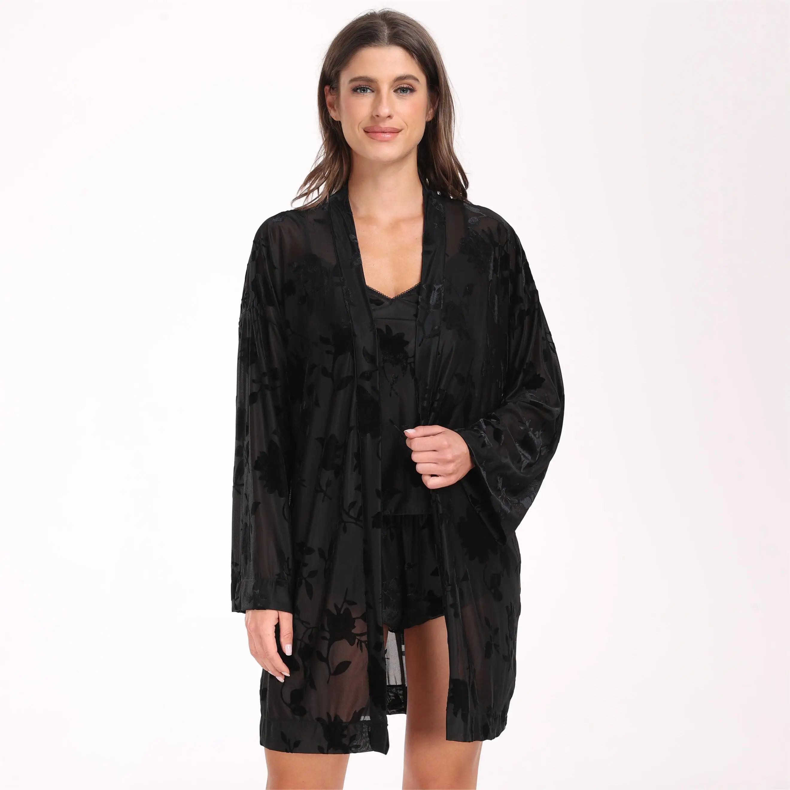 Intiflower 0602 Women Sexy One Piece Robes Nightgown High Quality ...