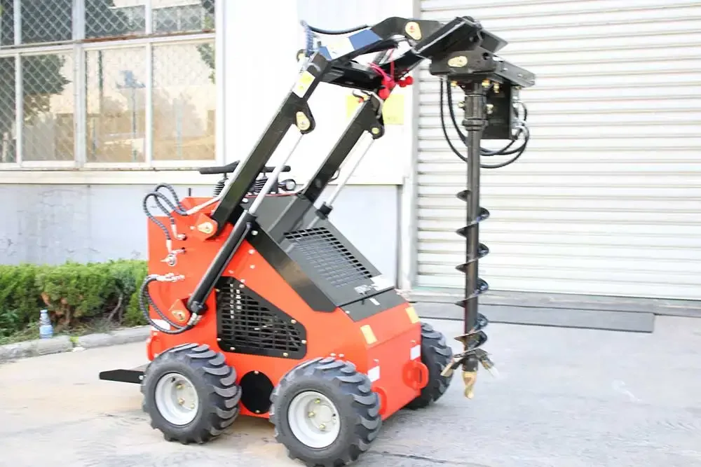 Cheap Walk Behind Crawler Mini Skid Steer Loader with Perkins Diesel
