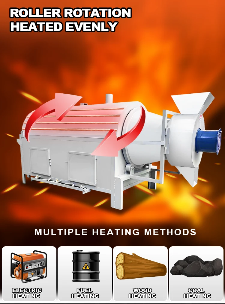 Small Granular Dryer Machine Industrial Agriculture Using Drum Rotary ...