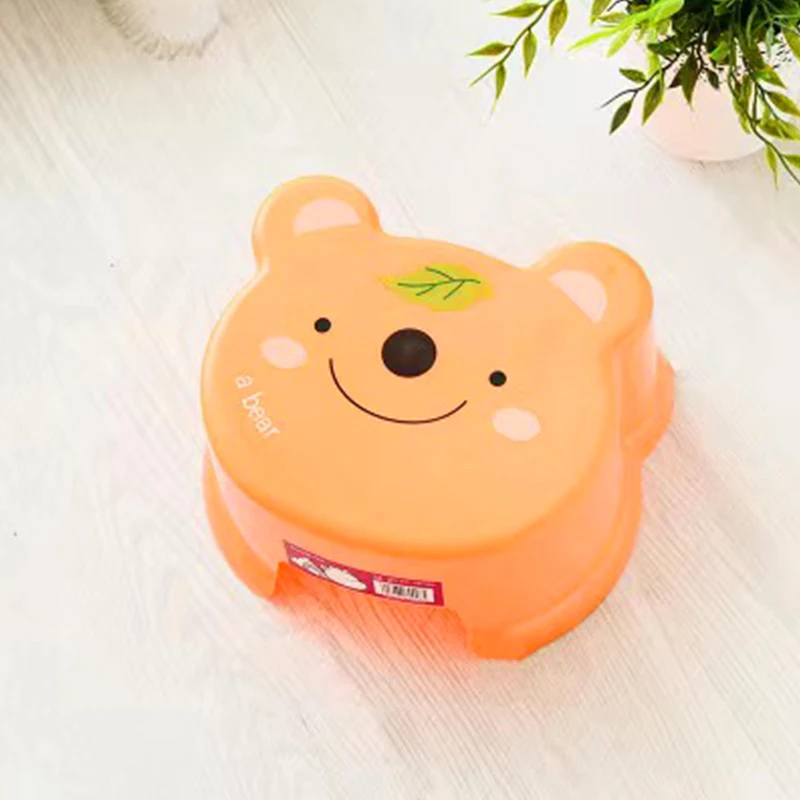 Small Kids Animal Cartoon Stool Plastic Frog Bear Cat Panda Toddler ...