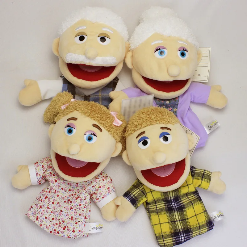 Family Role Play Plush Hand Puppet Toys School Show Props Puppets ...
