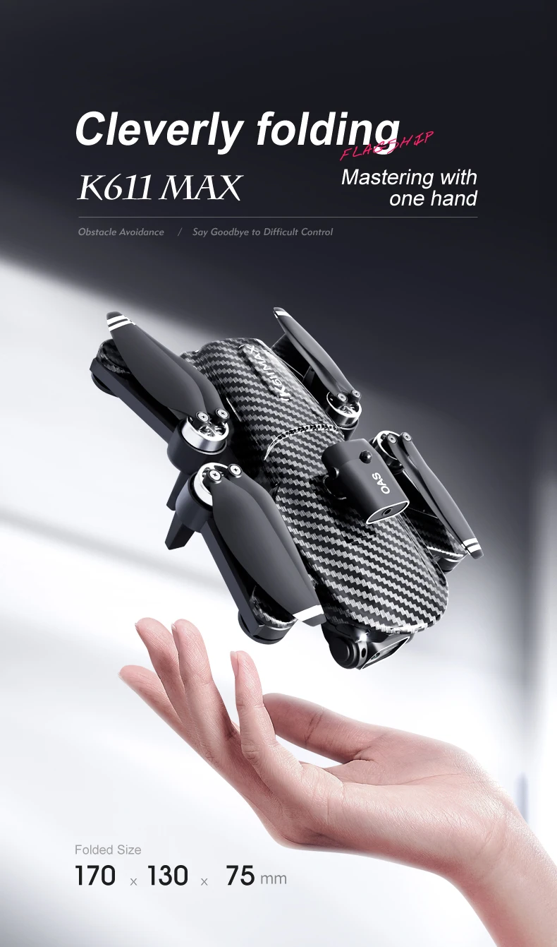 New 2024 K611 Max Optical Flow Dual Camera Drone With Camera 2.4g Drone Mini Professional Long ...