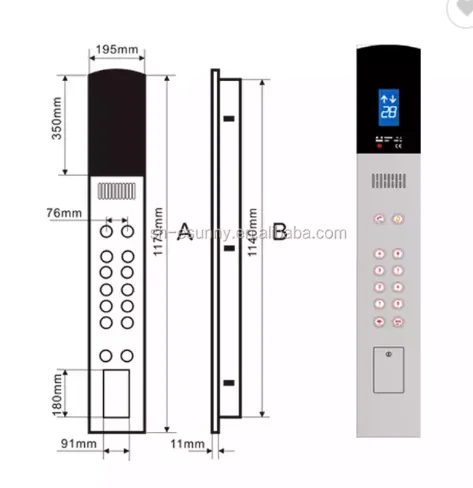 Elevator Spare Parts Supplier Lift Cop,Elevator Outbound Call Panel ...