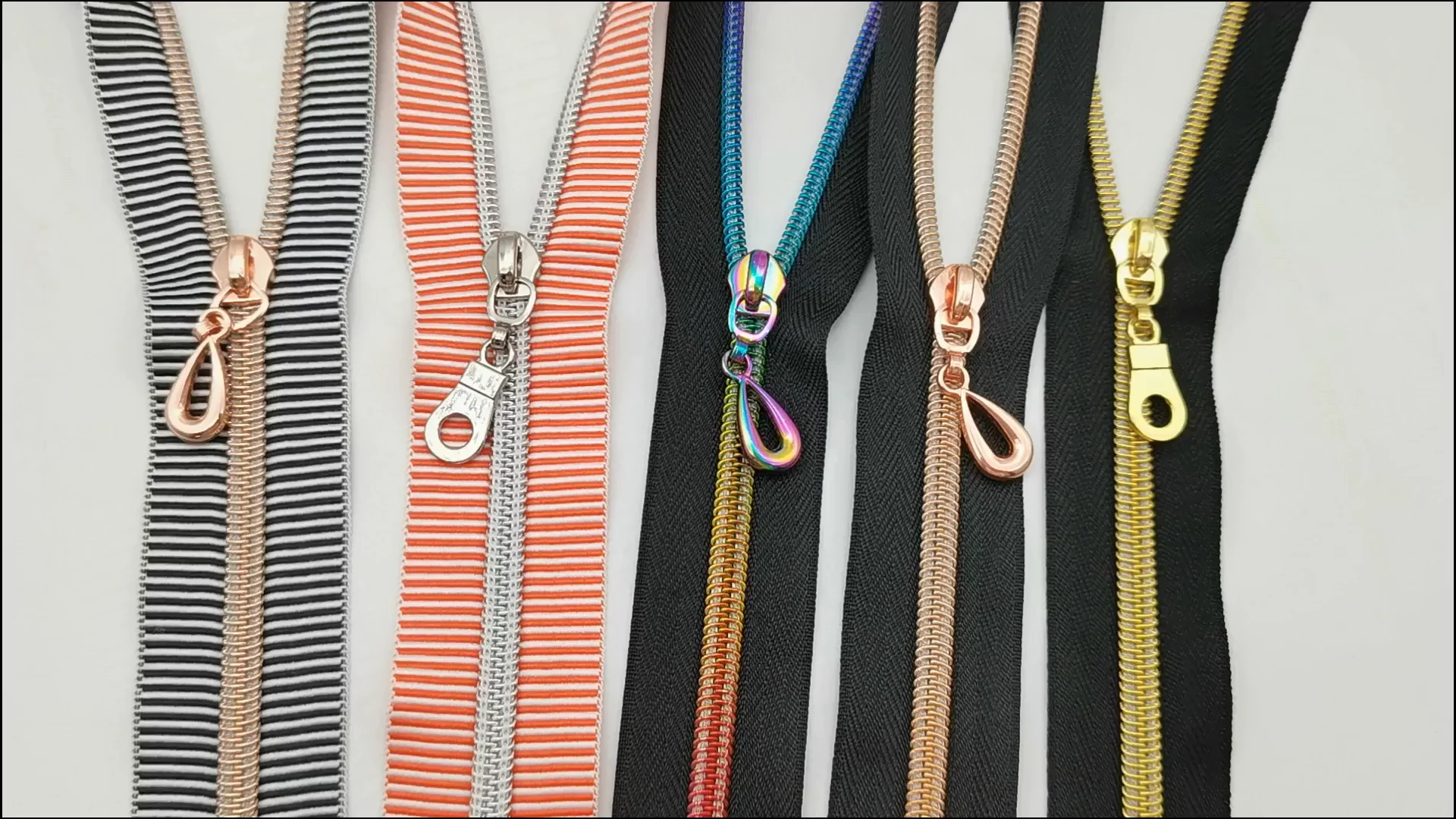 Yyx Zebra Strip Close Open End Nylon Long Chain Custom Accessories ...