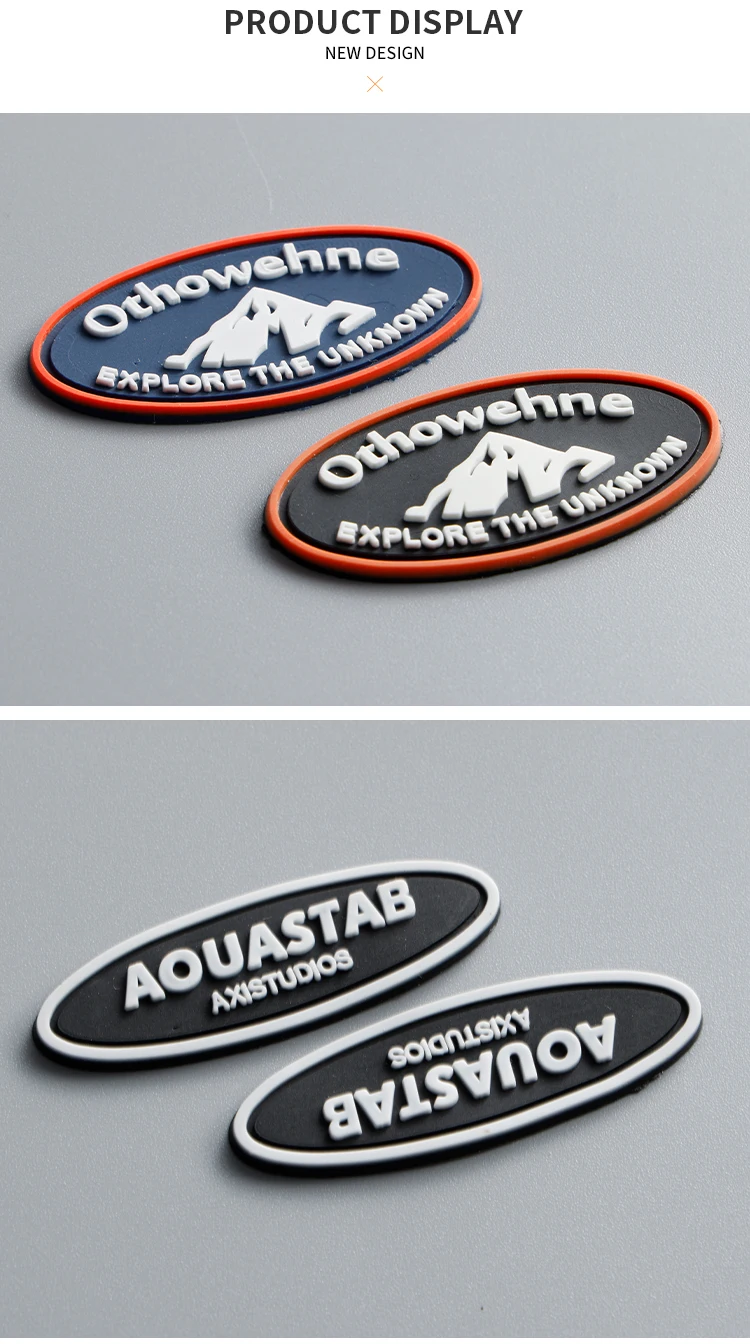 Custom Clothing Label Embossed Cartoon Silicone Rubber Patch Garment ...